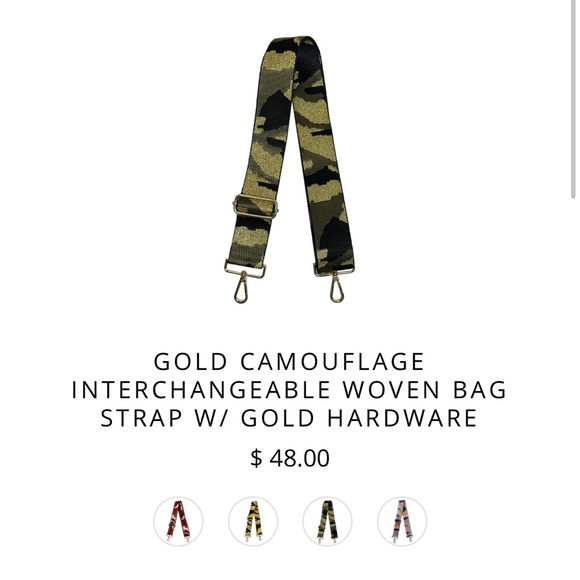 Ah- Dorned | Bags | Ahdorned Interchangable Purse Strap Gold Pink And ...